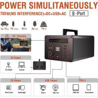 China Quick Charge Lithium Solar Power Station Lifepo4 Battery Generator 220v 700w for Home for sale