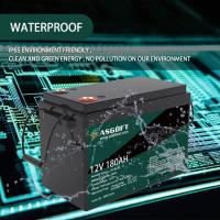 China Rechargeable 180ah Lifepo4 12V Lithium Battery Pack Deep Cycle ODM for sale