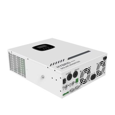 China 5.5KW 5.5KVA MPPT Hybrid Solar Inverter Off Grid On Grid 80A 500VDC for sale
