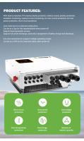 China 7kw 8kw 10kw 15kw Hybrid Solar Inverter 48v 240v Energy Storage Split Phase for sale