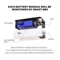 China Lifepo4 48v Lithium Iron Phosphate 10kwh Powerwall Battery 51.2v 100ah Stacked Energy Storage for sale