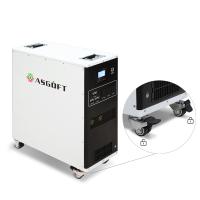 China All in one Portable Battery Storage With 220Ah Capacity 25.6V Voltage MPPT Battery With Lockable Wheels and Handle for sale