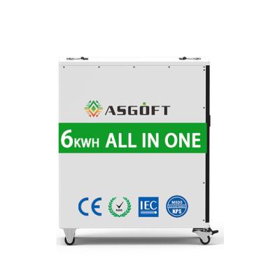 China All in one Portable Battery Storage 6016Wh Battery With Lockable Wheels and Handle for sale