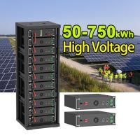 China High Voltage 15kwh-750kwh Lithium Iron Battery Pack Lifepo4 51.2v 100Ah Rack Mounted Battery Lithium Ion Battery for sale