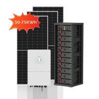 China 50kWh 75kWh High Voltage Hybrid Solar Energy System 100kWh 300Kwh 750kWh On Off Grid PV cabinet battery for sale