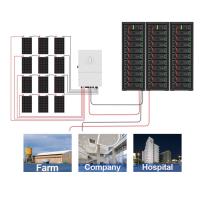 China 20KW 30KW high voltag Lifepo4 battery solar generator 50KW-750kw Industrial Solar Energy storage System for sale