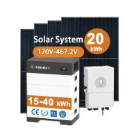 China Stackable home energy storage 15kwh - 40kwh rack LifePo4 for solar panel hybrid invert solar system for sale