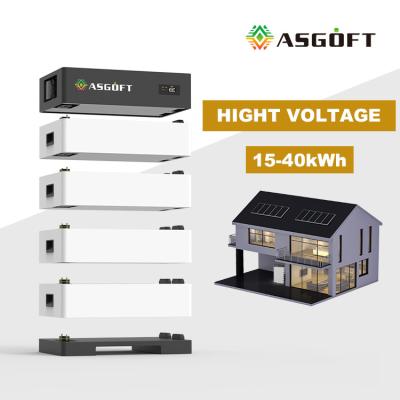 China High Voltage 100Ah solar generator 15kwh-40kw Stackable energy storage battery 100Ah home lithium ion batteries for sale
