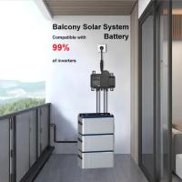 China Plug And Play 800W Balcony PV System With LiFePO4 Battery / Micro Inverter for sale