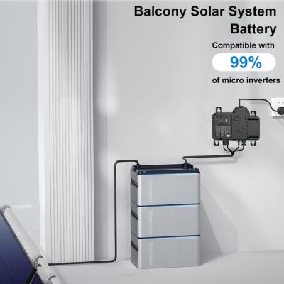 China Micro Inverter Balcony Solar System 800w Balcony Solar Battery With Solar Panel for sale