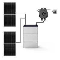 China Complete Balcony Solar Storage System LiFePO4 Battery 800w With Micro Inverter for sale