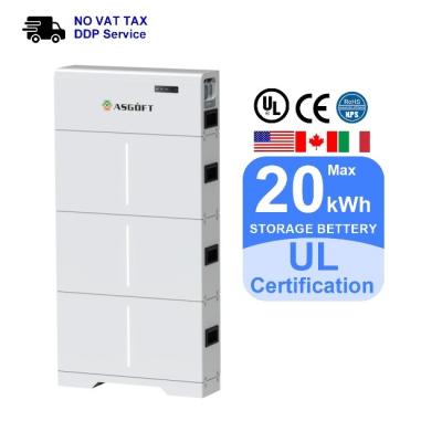 China High Voltage LiFePO4 Battery Pack 20kwh Energy Storage Lithium Ion Batteries for sale