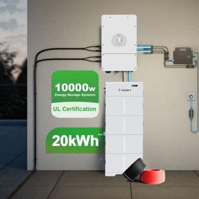 China UL Certificate Home Use 5kw 10kw 20kw Solar PV Storage LiFePO4 Lithium Battery for sale