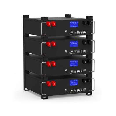 China 51.2V 5Kwh Solar LFP4 AKKU Lithium Ion Battery Pack 48V 100Ah LiFePO4 Battery for sale