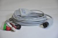 China One piece 5-lead ECG cable with snap,3.50m for sale