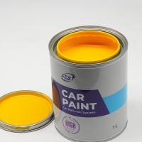 China China Manufacturer 1K Yellow Automotive Paint 1L Fast Drying High Gloss Solid Color for sale