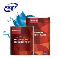 China 1K Solid Automotive Paint Brick Red High Gloss Fast Dry Durable Car Refinish Coating 1L for sale