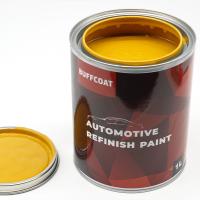 China China Manufacturer 1K Yellow Automotive Paint 1L High Gloss Fast Drying Solid Color for sale