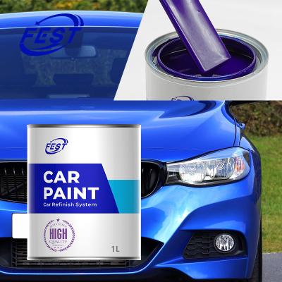 China 2.0bar HVLP 1K Basecoat Blue Automotive Paint - 15-25μm Film Thickness for Car Touch-Up and Refinishing for sale