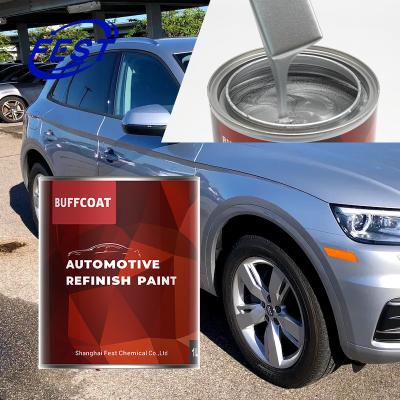 China 1K Solid Color Automotive Paint with 15-25μm Coating Thickness and Fast Drying Formula for Vehicle Refinishing for sale