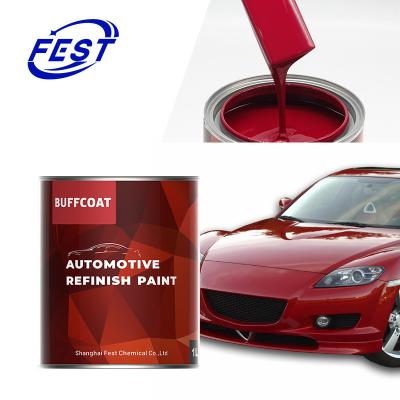 China 1K Solid Colors Automotive Paint - 15-25μm Coating Thickness with 1:0.6-0.8 Mixing Ratio for Professional Car Refinishing for sale