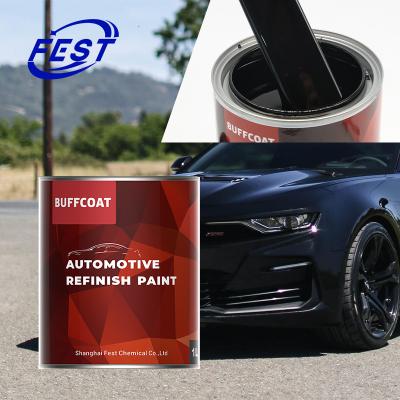 China 40-60μm 2K Black Automotive Refinish Coating with 2:1 Mix Ratio and 4 Hour Pot Life for sale