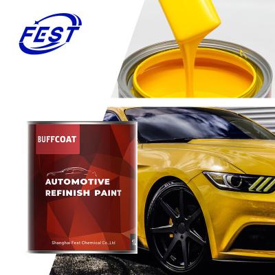 China Wholesale 1K Solid Yellow Car Paint Spray Fast Drying 1.2-1.4mm Nozzle for sale