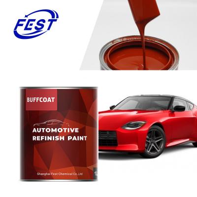 China Wholesale 1K Solid Colors Red Car Paint Auto Spray 1.2-1.4mm Nozzle Fast Drying for sale