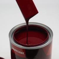 China 1K Solid Basecoat Red Car Paint Fast Drying High Gloss Automotive Refinish Coating 1L for sale