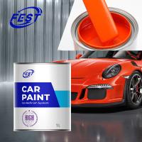 China 2K Solid Color Automotive Paint Red - 40-60μm Coating Thickness with 2:1 Mixing Ratio for Professional Vehicle Refinishing for sale