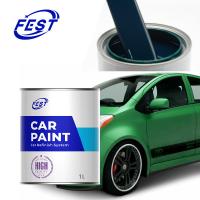 China 1K Solid Basecoat Automotive Paint Green High Gloss Fast Dry 1L for sale