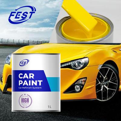 China HS020 Standard 2K Solid Color Car Paint White - 40-60μm Coating Thickness with 2:1 Mix Ratio for Automotive Refinishing for sale