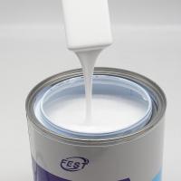 China 1K Solid Basecoat Automotive Paint White High Gloss Fast Dry 1L for sale