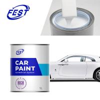 China 1K Solid Basecoat Automotive Paint White High Gloss Fast Dry 1L for sale
