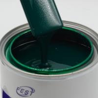 China 1K Solid Basecoat Car Paint Green 1L Fast Drying Scratch Repair Automotive Coating for sale