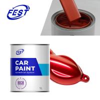 China 1K Solid Automotive Refinish Paint 25um High Gloss Fast Drying Car Coating for sale