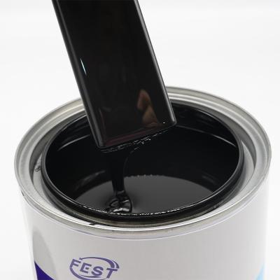 China 1K Automotive Spray Paint Black Basecoat with 15-25μm Thickness and T-200 Thinner for Vehicle Refinishing for sale