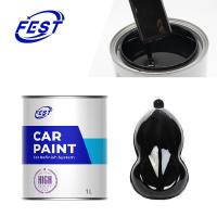 China 1K Solid Black Automotive Paint - 15-25μm Coating Thickness with 1:0.6-0.8 Mixing Ratio for Vehicle Refinishing for sale