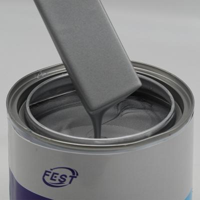 China 1K Solid Color Automotive Paint Silver Gray Metallic Spray Paint 400ml for Car Refinish for sale