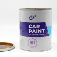 China 1K Acrylic Lacquer Base Coat Glitter Iron Yellow Automotive Spray Paint 1L for sale