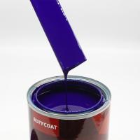 China Wholesale 1K Solid Color Car Paint Metallic Blue Base Coat 1L Fast Drying for sale