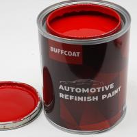 China 1K Solid Colors Automotive Paint Red Metallic Finish - 15-25μm Coating Thickness with 1:0.6-0.8 Mix Ratio for Car Refinishing for sale