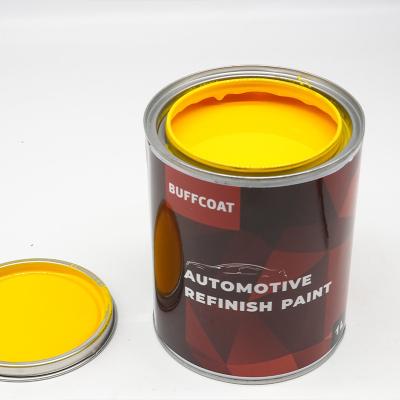 China 1K Lemon Yellow Automotive Refinish Coating - 15-25μm Thickness, Ready-to-Spray Formula for Vehicle Touch Up for sale