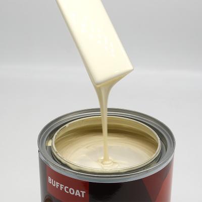 China 1K Golden Yellow Pearl Car Paint - 15-25μm Coating Thickness with 1:0.6-0.8 Mixing Ratio for Automotive Repair for sale
