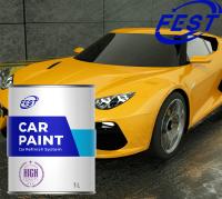 China Light Blue Green Gold Metallic 2K Solid Color Car Paint - 40-60μm Coating Thickness, 2:1 Mix Ratio for Auto Refinishing for sale