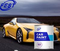 China 2K Solid Color Yellow Car Paint for Auto Body Repair High Gloss Durable 2:1 Mix Ratio for sale