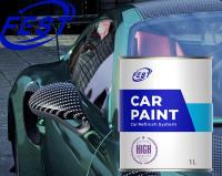 China 1K Solid Colors Automotive Refinish Paint Green Car Paint Fast Drying 1L for sale
