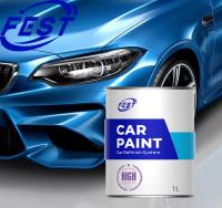 China 1K Solid Automotive Paint Top Coat High Gloss Blue 1.2-1.4mm Spray Gun Ready to Use for sale