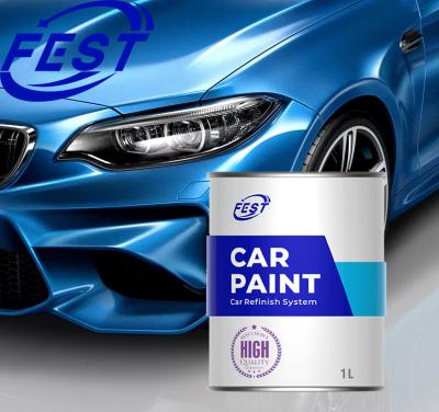 China 1K Automotive Metal Spray Paint Blue Solid Color Auto Base Car Body Paint Repair 25um for sale