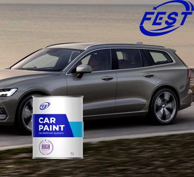 China 1K Silver Grey Metallic Car Paint RP 0.2-0.5bar Automotive Paint System 1L for sale